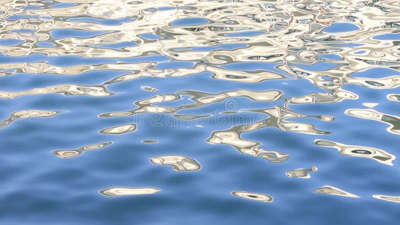 Sparkling Smooth Sea Water Loop. Abstract Pattern of the Waves in the ...