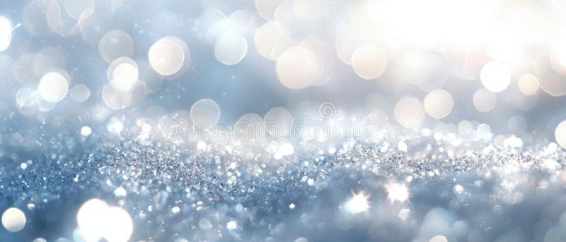 Sparkling Snow and Ice Crystals Winter Backdrop Stock Illustration ...