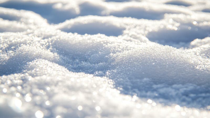 Sparkling Snow Surface Glistening in Sunlight Stock Illustration ...