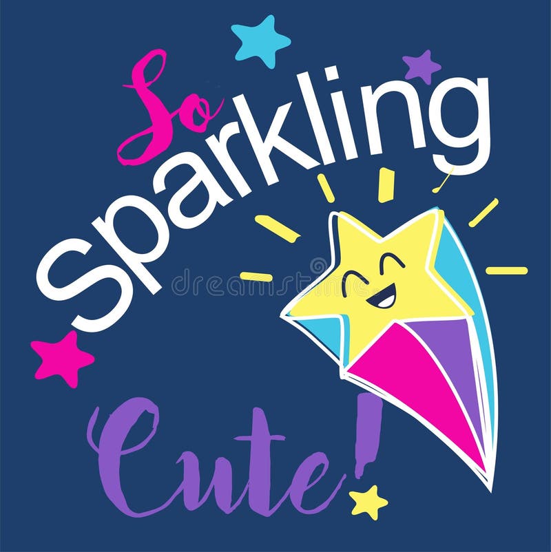 Sparkling Star Print Vector Art Stock Vector - Illustration of ...
