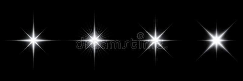 Sparkling Star, Vector Glowing Star Light Effect. Glitter Magic Star ...