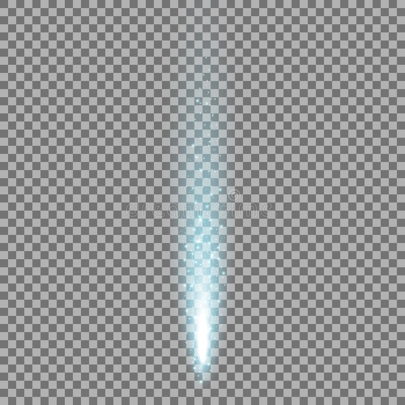 Sparkling Stardust, Falling Particles of Light, Aqua Color Stock Vector ...