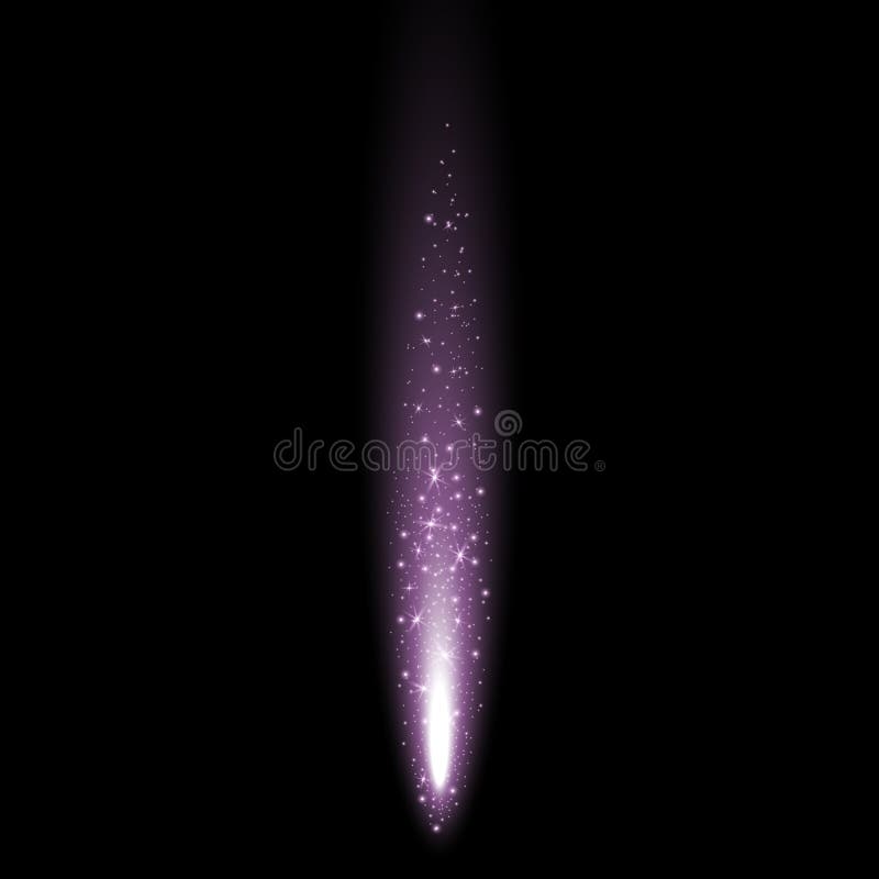 Sparkling Stardust, Falling Particles of Light, Purple Color Stock ...