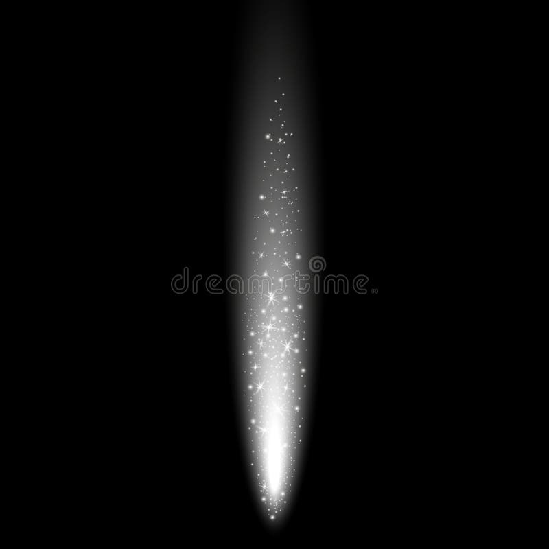 Sparkling Stardust, Falling Particles of Light, White Color Stock ...