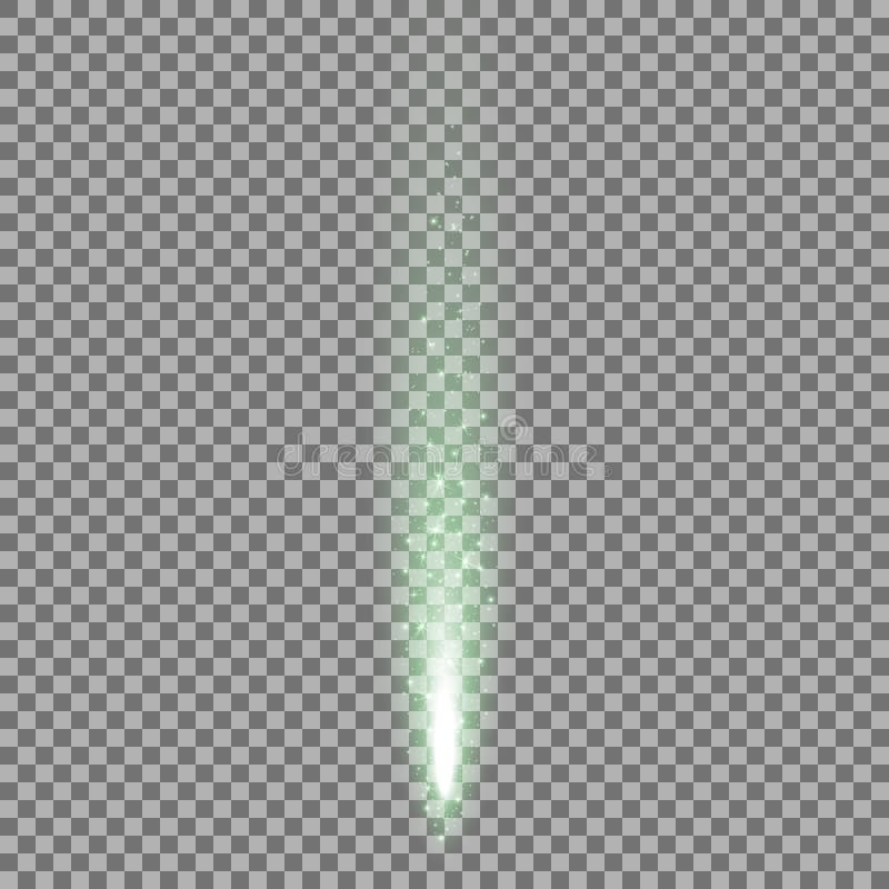 Sparkling Stardust, Falling Particles of Light, Green Color Stock ...