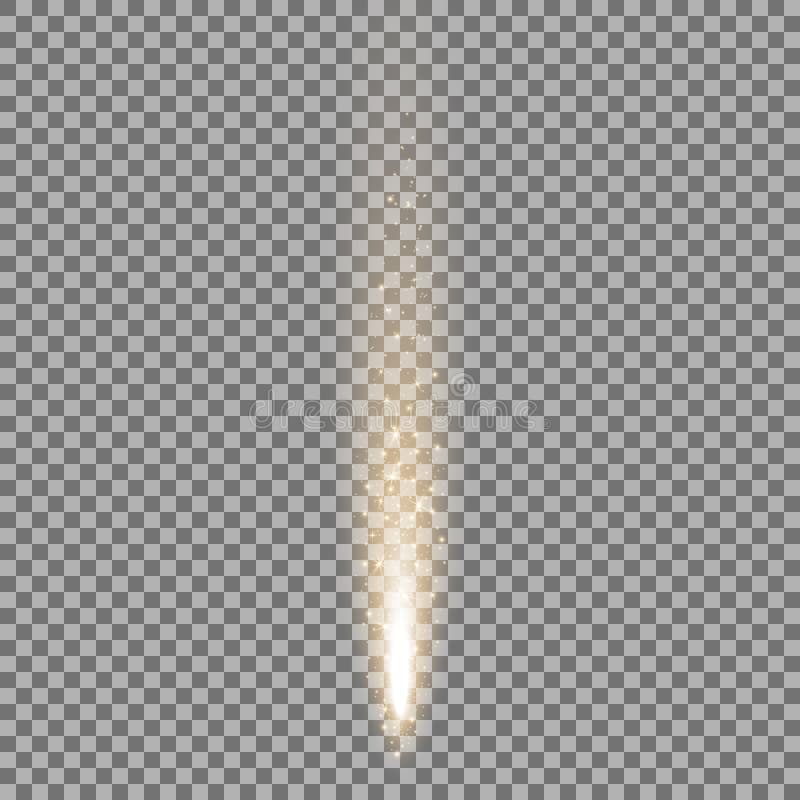 Sparkling Stardust, Falling Particles of Light, Golden Color Stock ...