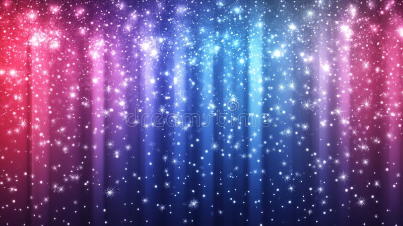 Sparkling Starry Night Festive Background Design Stock Illustration ...