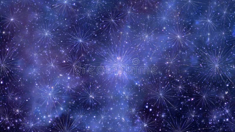 Sparkling Starry Pattern Deep Blue Space Abstract Backdrop Stock Image ...