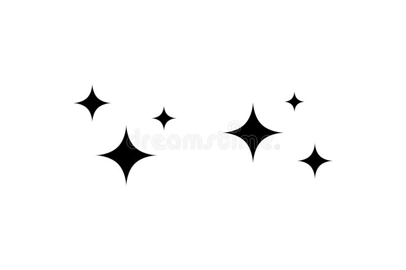 Sparkling Stars Illustration Icon Isolated Stock Illustration ...