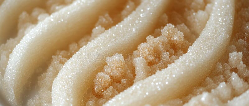 Sparkling Sugar Texture Coarse Crystals Forming a Delicate Wave Pattern ...