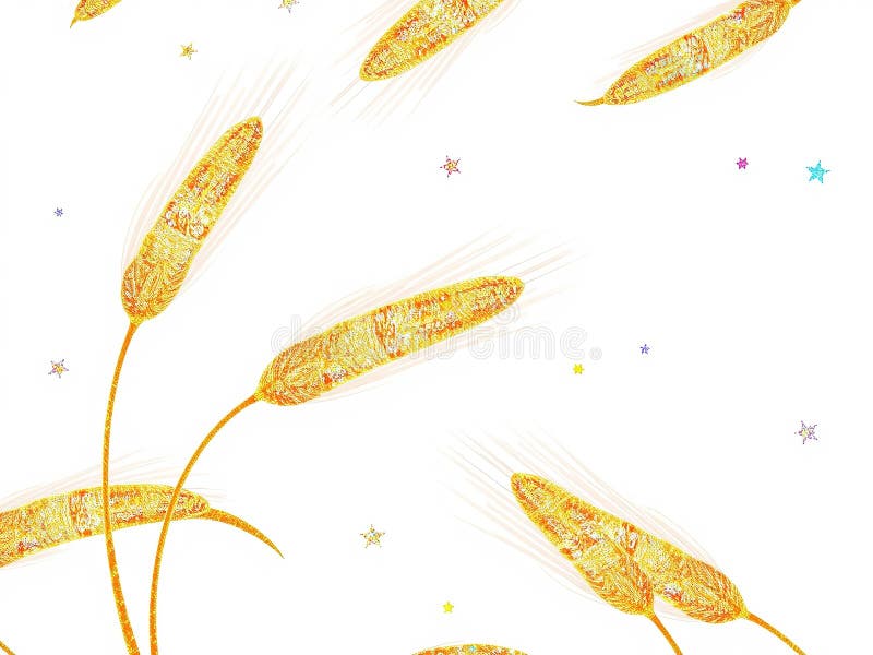 A Sparkling Tapestry of Wheat Stunning Generative Digital Art Featuring ...