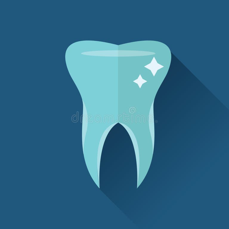 Sparkling Tooth. Vector Illustration Decorative Design Stock Vector ...