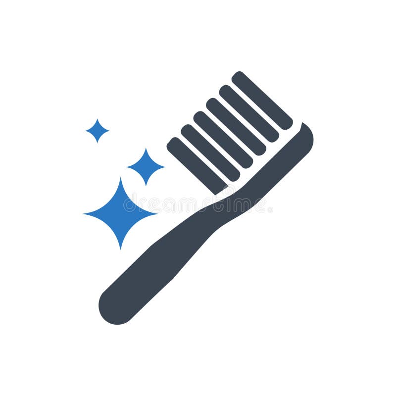 Sparkling Toothbrush Icon stock vector. Illustration of dental - 361691135