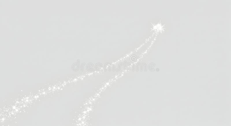 Sparkling Trail of Light Moving Upward on Light Background Stock ...