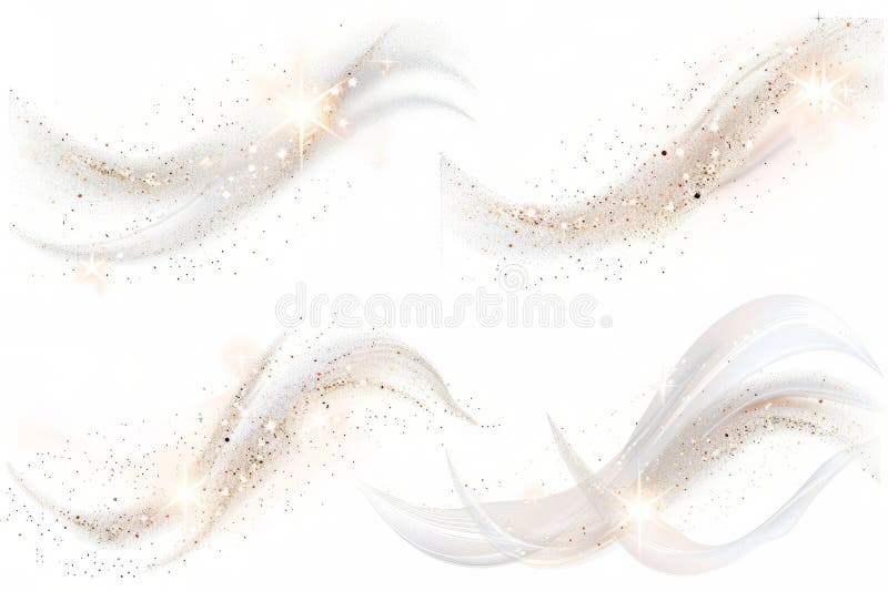 Sparkling Trails of Stardust, Leaves a Trail of Flickering Light on a ...