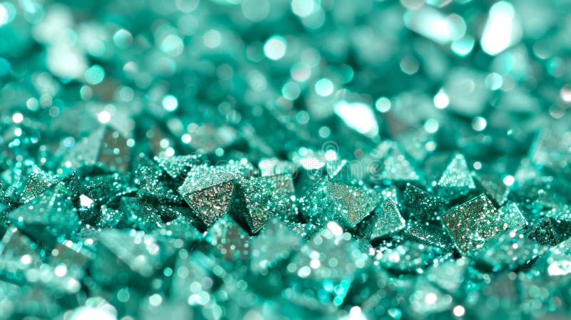 Sparkling Turquoise Glitter Texture: Abstract Shimmering Background ...