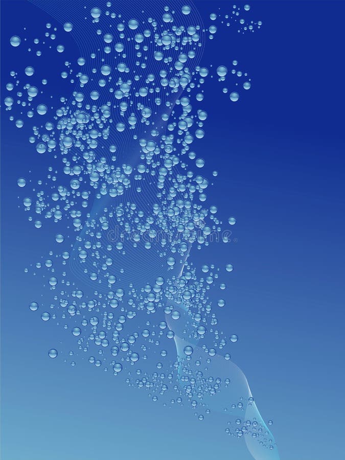 Sparkling water stock vector. Illustration of clean, blue - 5202051