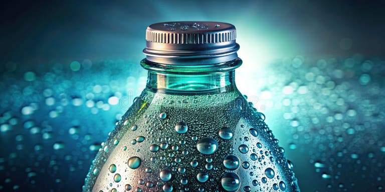 Sparkling Water Bottle CloseUp a Refreshing Hydration Solution ...