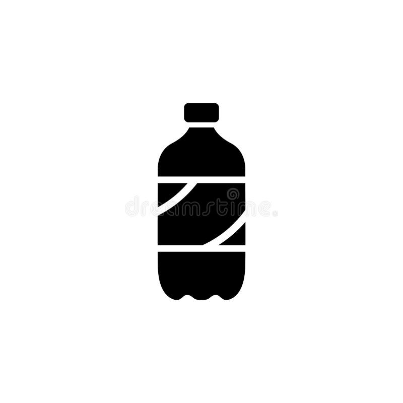 Sparkling Water Bottle Icon Vector Isolated on White Stock Vector ...