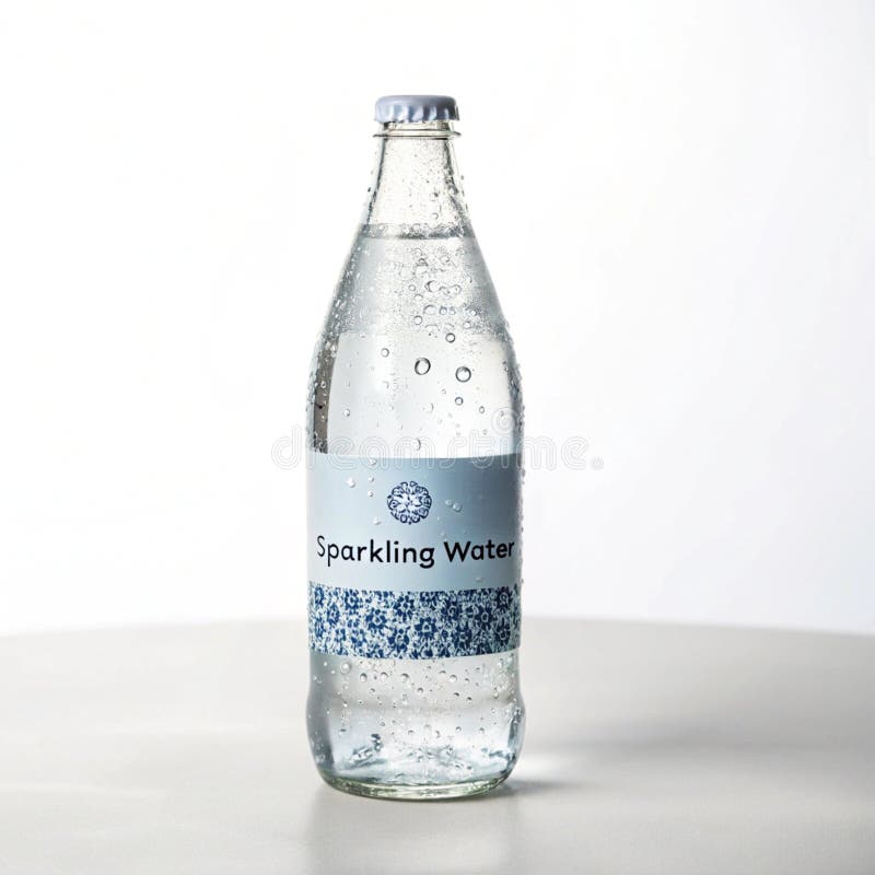 Sparkling water bottle stock illustration. Illustration of beverage ...