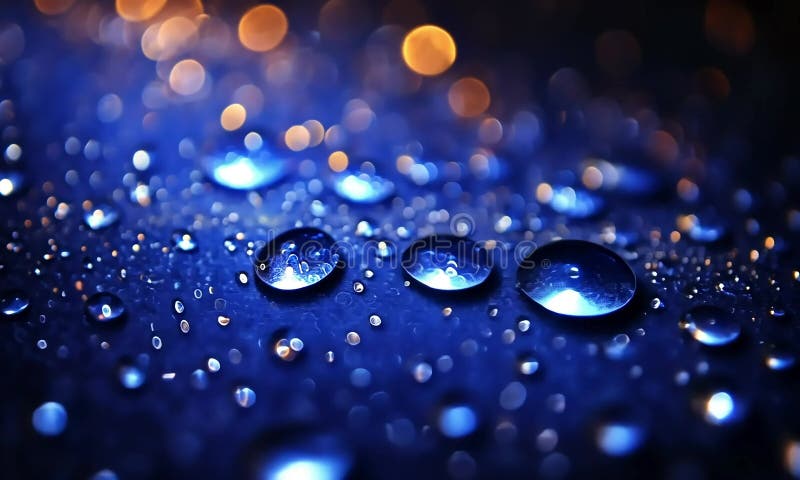 Sparkling Water Droplets on a Dark Surface Stock Video - Video of dark ...