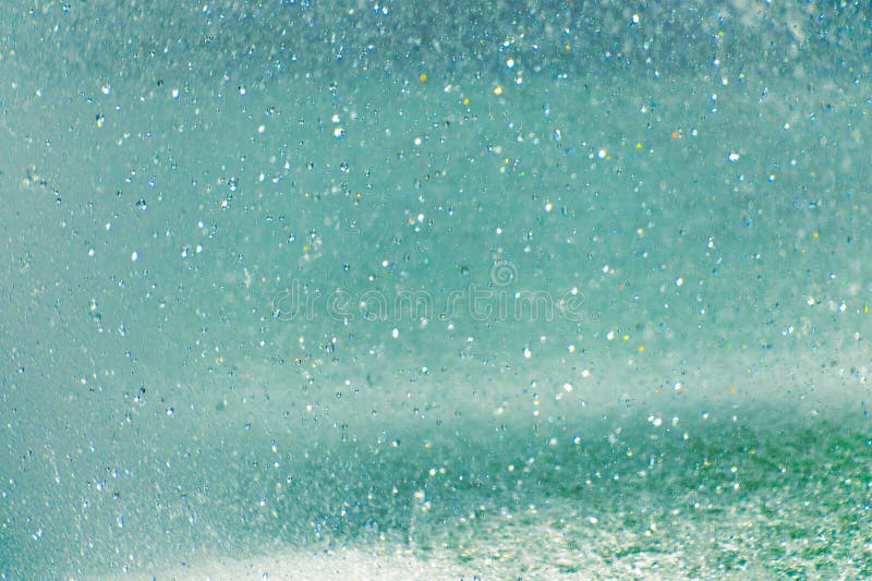 Sparkling Water Droplets in Sunlight Creating a Magical Effect Stock ...