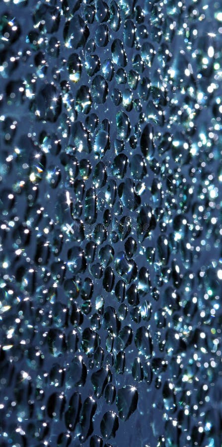 Sparkling Water Drops on Blue Stock Image - Image of pattern, sparkles ...