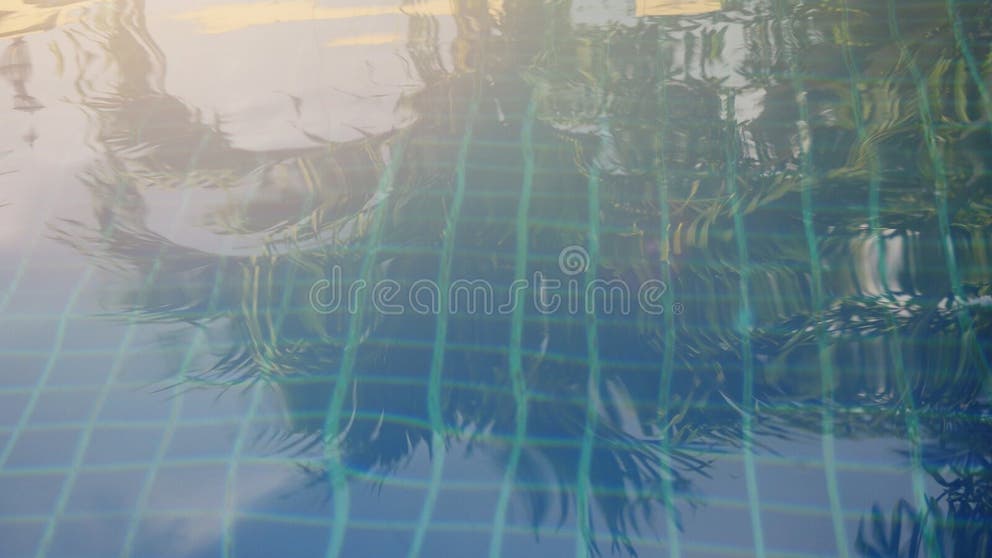 Sparkling Water Loops in Swimming Pool Stock Photo - Image of rays ...