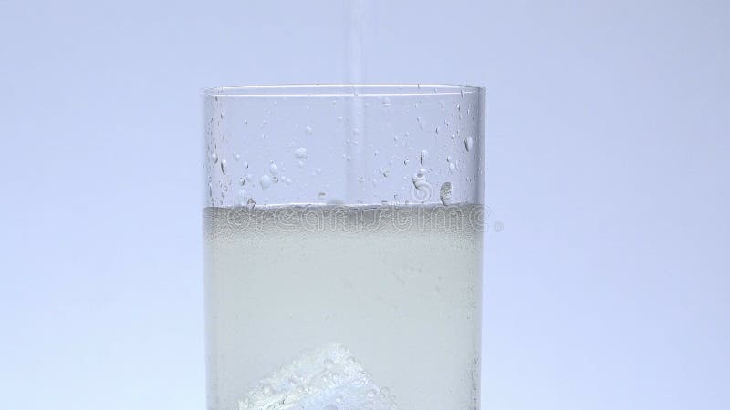 Sparkling Water Pouring Over Ice Stock Video - Video of liquid ...