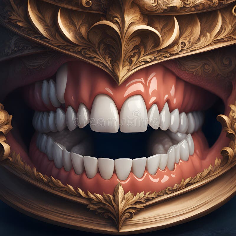 Sparkling White Teeth, Ai-generatet Stock Image - Image of oral, model ...