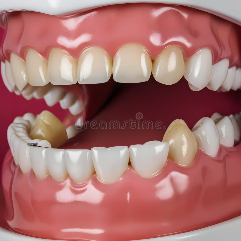 Sparkling White Teeth, Ai-generatet Stock Illustration - Illustration ...