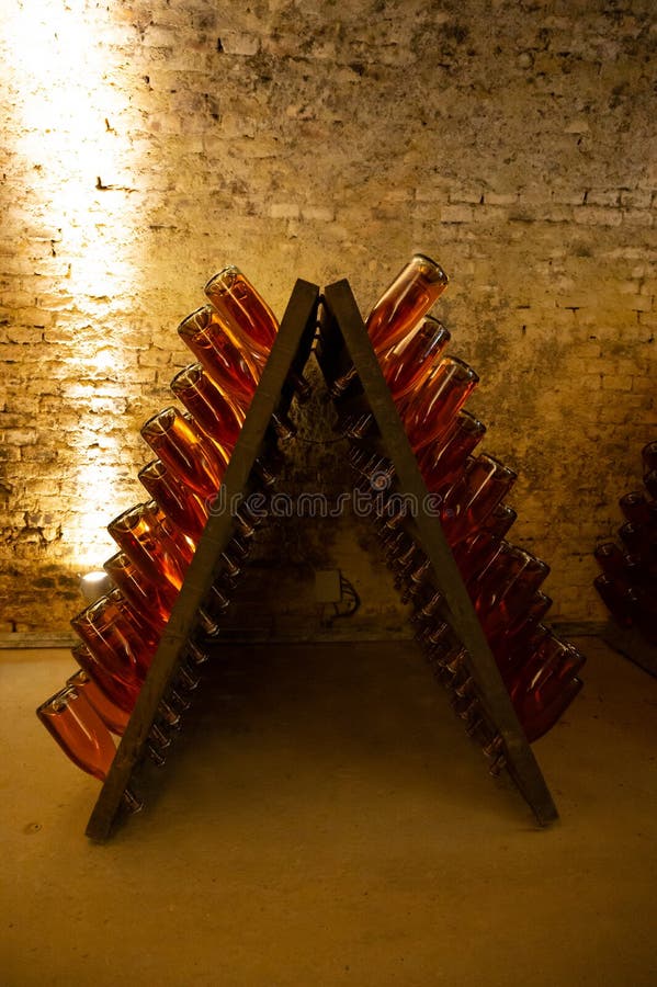 Sparkling Wine Production by Traditional Method in Underground Cellars ...