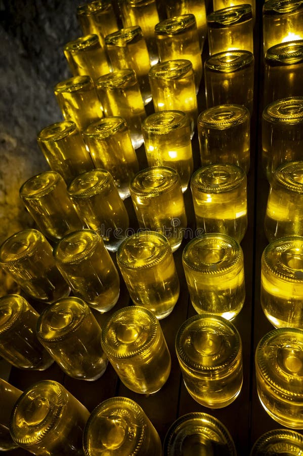 Sparkling Wine Production by Traditional Method in Underground Cellars ...