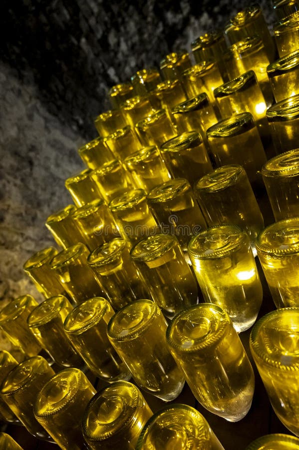 Sparkling Wine Production by Traditional Method in Underground Cellars ...