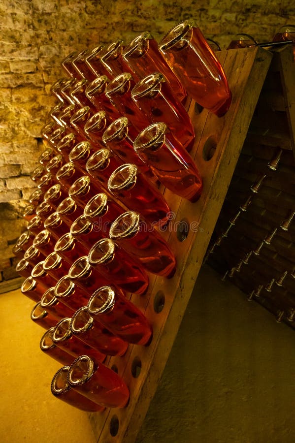 Sparkling Wine Production by Traditional Method in Underground Cellars ...