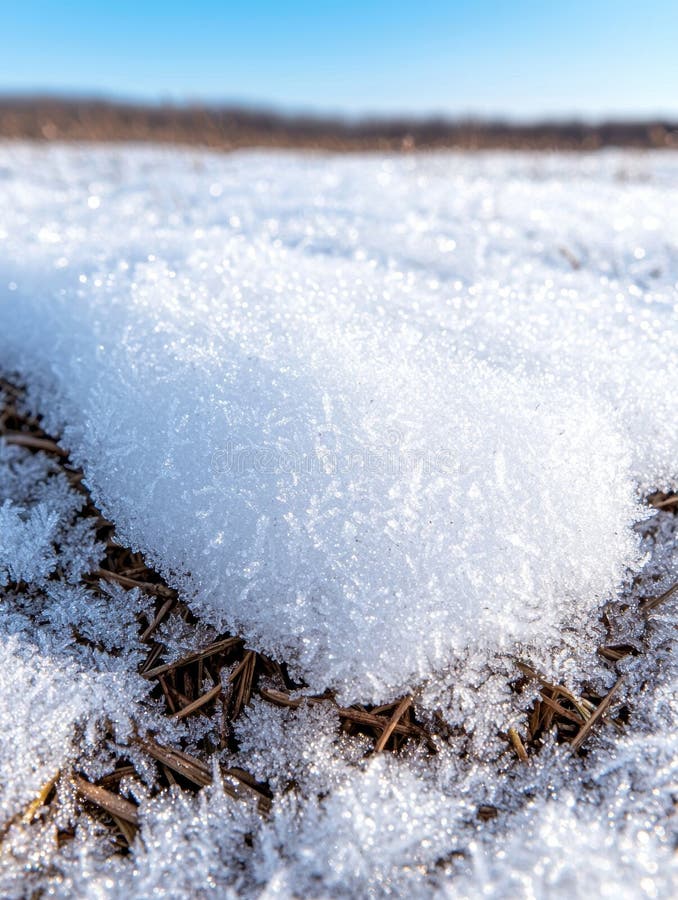 Sparkling Winter Snow Scene Stock Illustration - Illustration of frozen ...