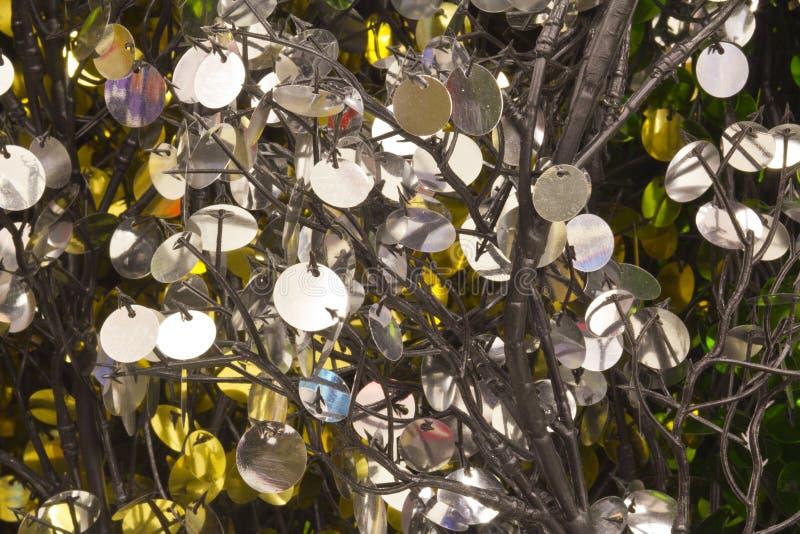 Sparkly Christmas Decor stock image. Image of garland - 33926573