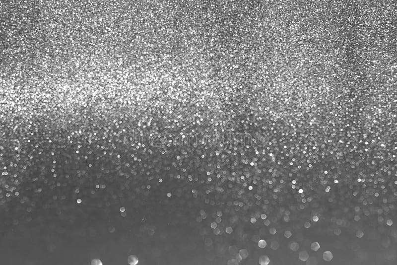 Sparkly Funkeln, Silberner Hintergrund Bokeh Effekt Stockfoto - Bild ...