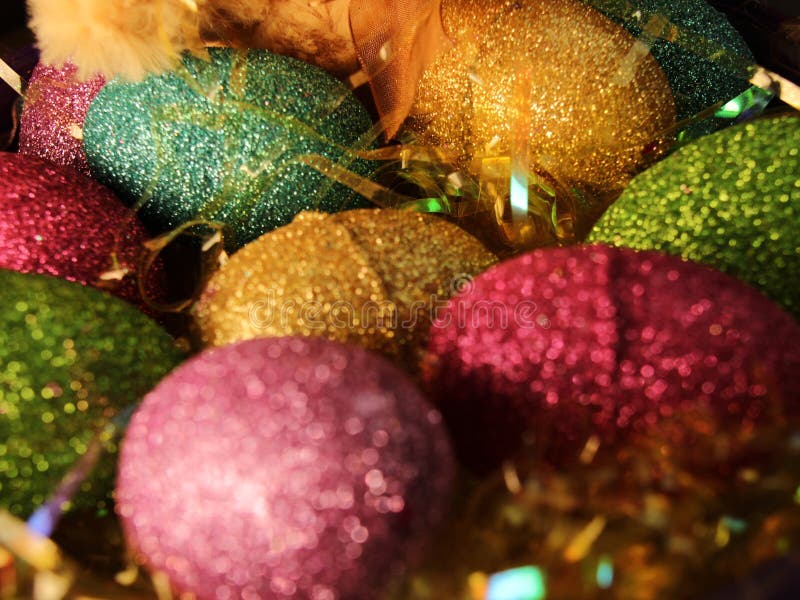 Sparkly Glittery Easter Eggs Stock Image - Image of hard, bunny: 214807833