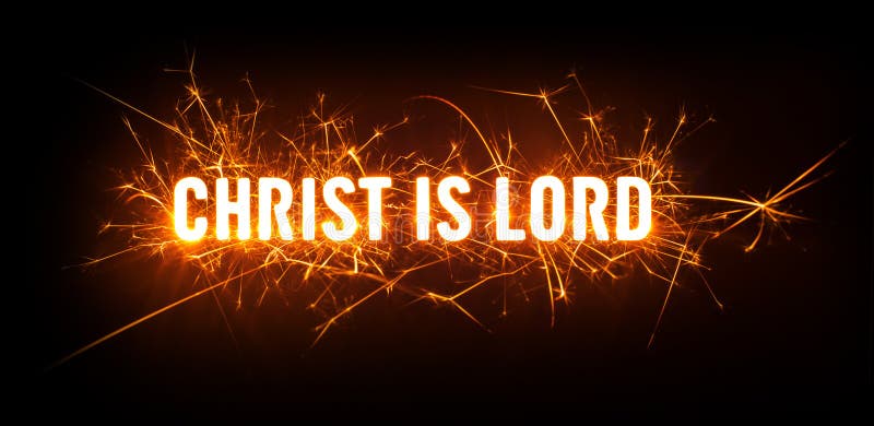 Sparkly Glowing Title Card for Christ is Lord Stock Image - Image of ...