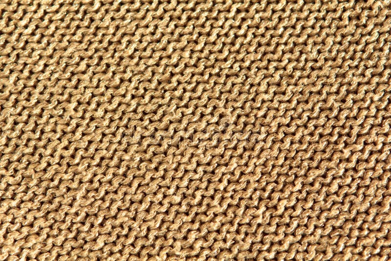 Sparkly Gold Knitted Wool Background Stock Image - Image of knitted ...