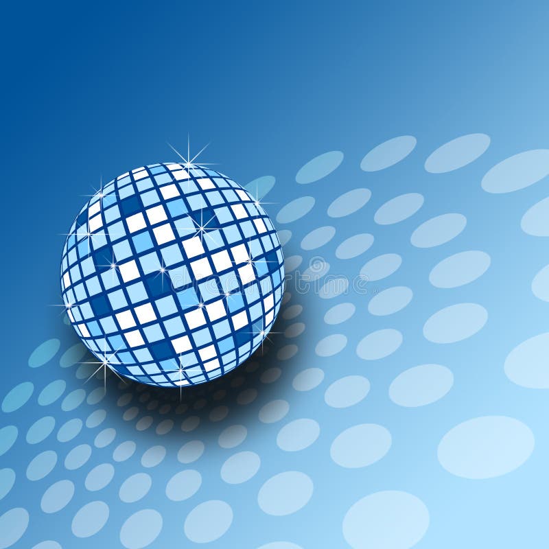 Disco Party Mirror Ball Mirrorball Stock Illustration - Illustration of ...
