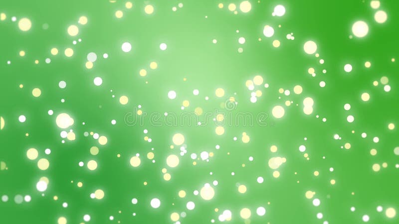 Sparkly Particles Moving Across a Green Background Stock Footage ...