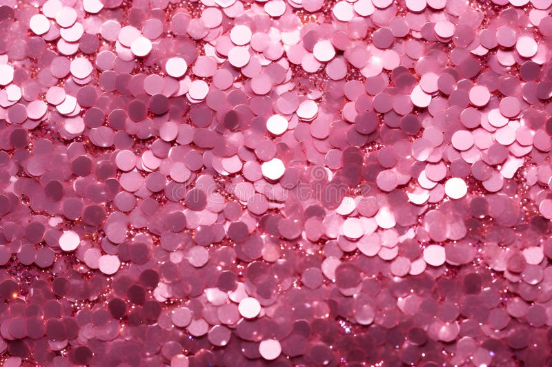 Sparkly Pink Sequins Texture Background with Small Circles Stock Photo ...
