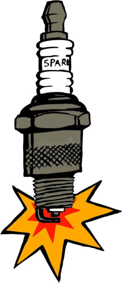 Sparkplug stock vector. Illustration of spark, tune, sparkplug - 428314