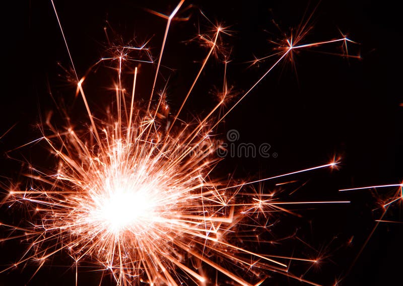 Sparks Flying from the Center Stock Image - Image of directions, bright ...