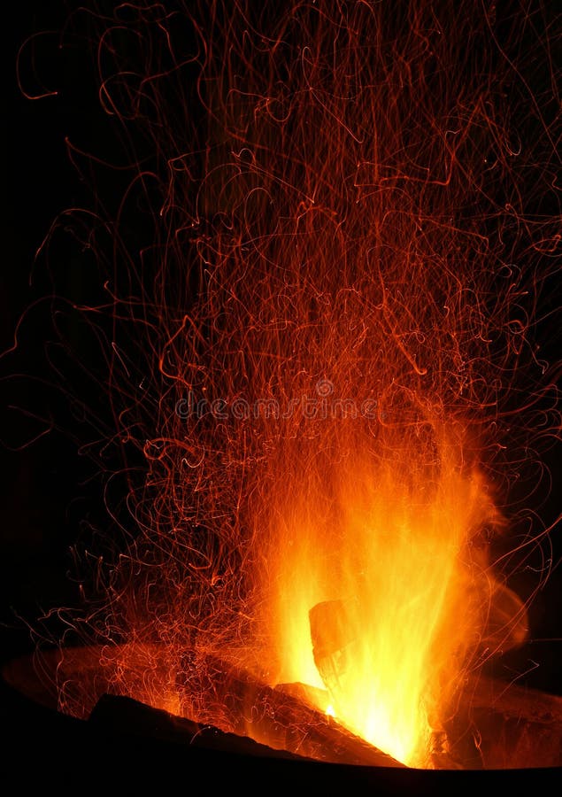 Sparks and Embers stock image. Image of black, dangerous - 54480633