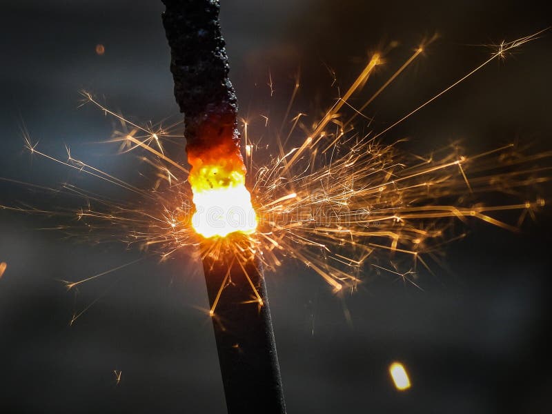 Sparks fly up close stock photo. Image of close, sparks - 272171284