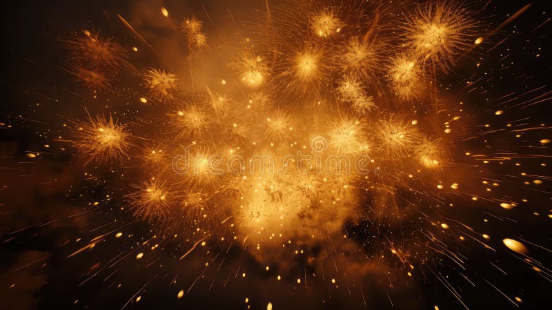 Sparks golden explosion stock illustration. Illustration of shimmer ...