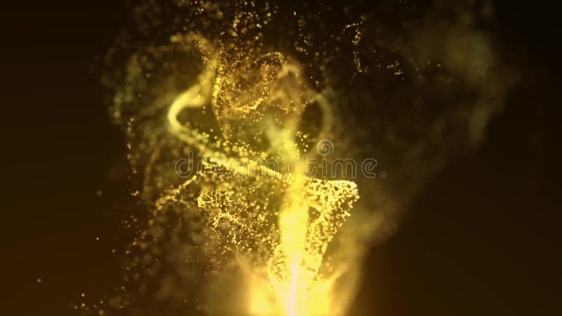 Sparks and Particles of Fire with Smoke on the Background Stock Footage ...